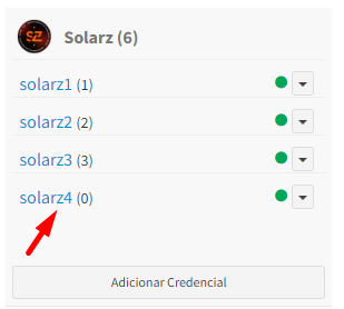 Iniciando o acesso ao SolarZ