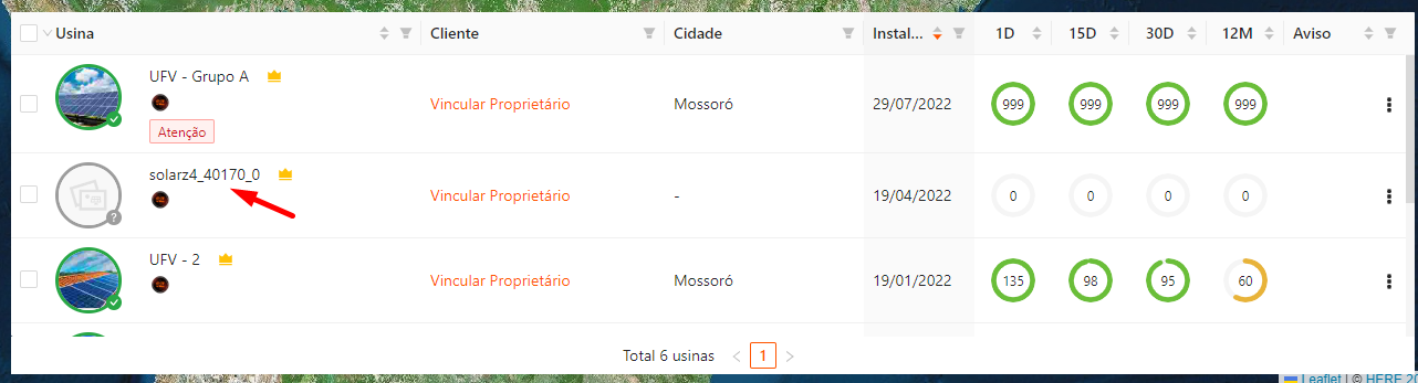 Iniciando o acesso ao SolarZ