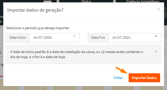 Iniciando o acesso ao SolarZ